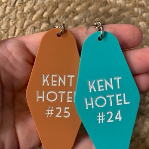 Funny Custom Keychains Trendy Unique Motel Keyring Choose - Etsy