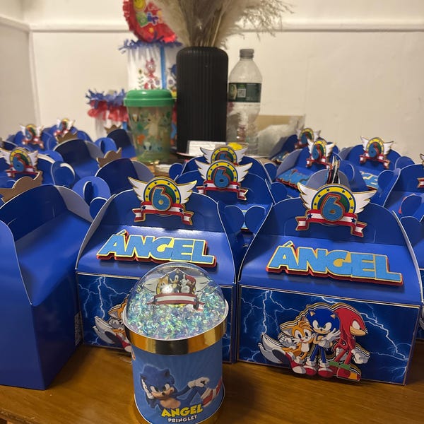 Sonic Gable Boxes Sonic the Hedgehog Sonic Party Boxes Sonic Party ...