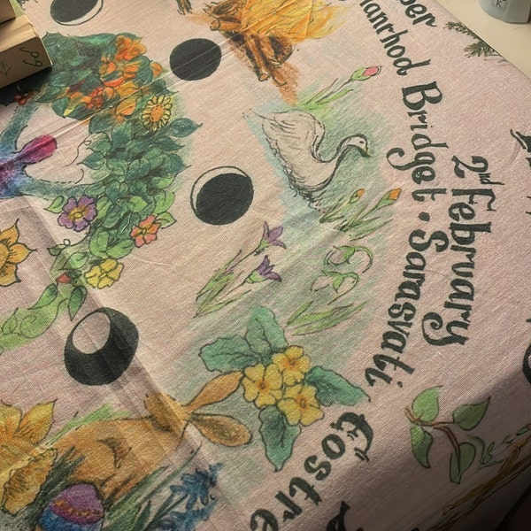 Wheel of the Year Pagan Altar Cloth Table Cloth Wall Hanging Wicca ...