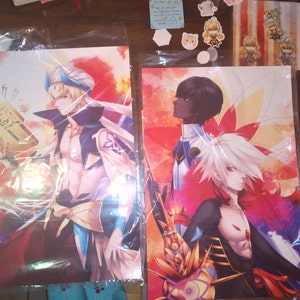 Fate Grand Order Keychains Astolfo Enkidu Ereshkigal Gilgamesh Merlin ...