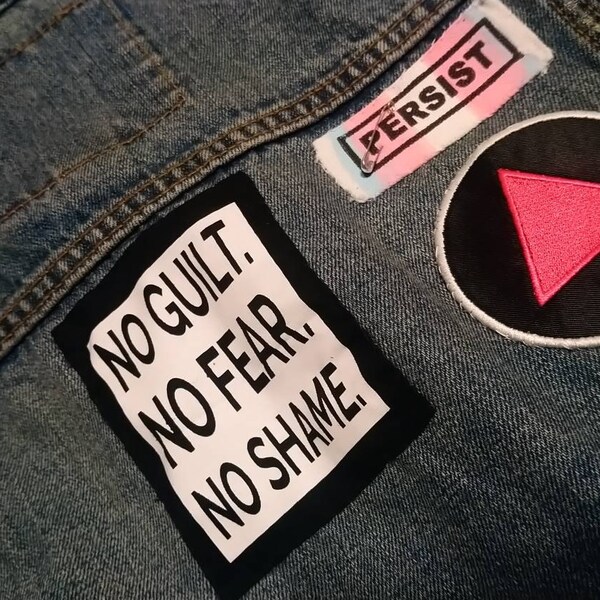 No Guilt. No Fear. No Shame. Patch Anarchy Patch, Feminist Patches ...