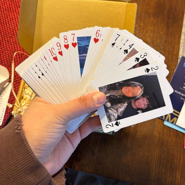 Personalized Monogram Playing Cards, Wedding Ring Monogram Gift, Guest ...