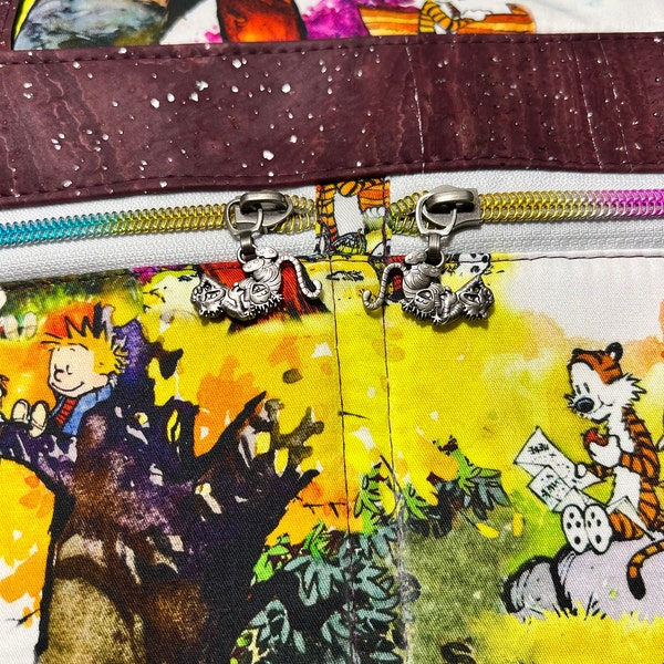 Lion and Tiger Flower Zipper Pull - Flower Zip Pulls - 7 Colors - Size ...