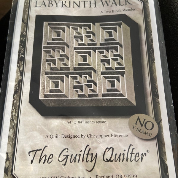 LABYRINTH WALK Quilt Pattern - by the Guilty Quilter Christopher ...