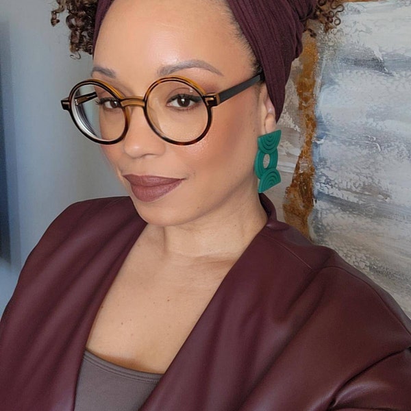 OBAA African Basket Inspired Clay Earrings - Etsy