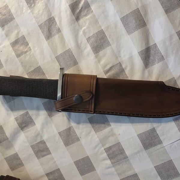 Leather Sheath for Cold Steel Recon Tanto, Handmade, Recon Tanto Sheath ...