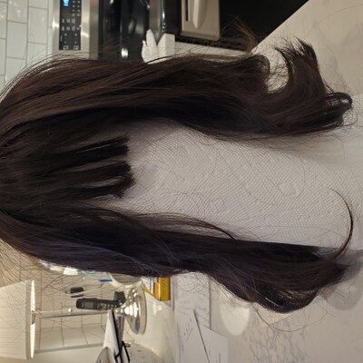 Ice Blue Mullet Wig With Bangs, Light Blue Irregular Length Wig, Men's ...