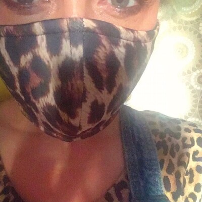 Handmade 3 Layer Mouth Face Mask LEOPARD Pattern Washable - Etsy