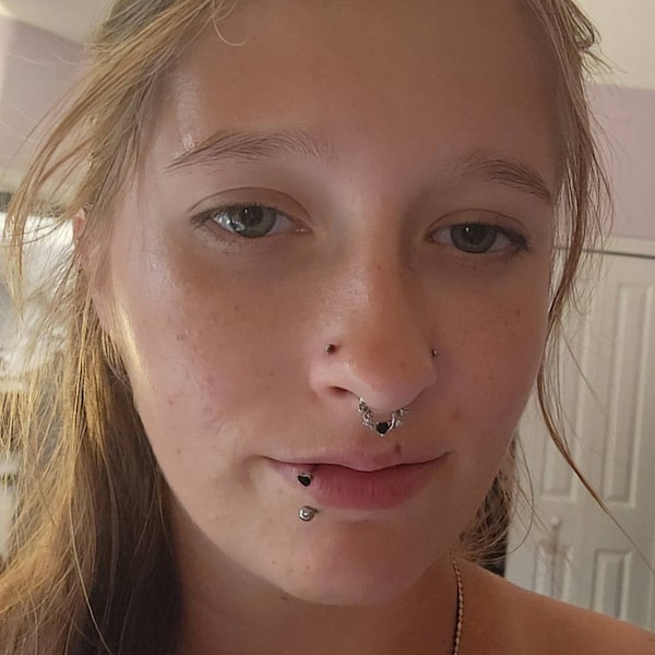 Minimalist Star Lip Ring, Sweet Lip Ring, Star Lip Piercing, Punk Style ...