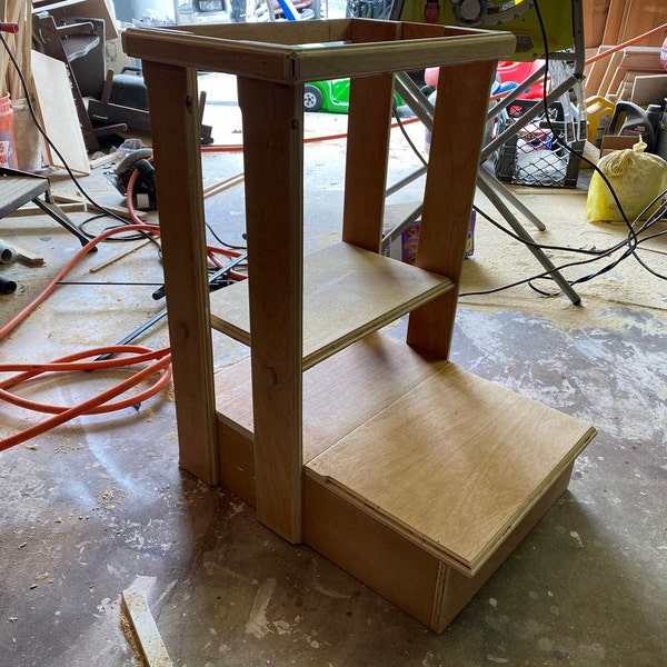 Kitchen Learning Stool Plan/kitchen Step Stand Plan/little Chef Stool ...