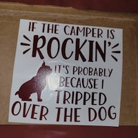 Camper Decal, Travel Trailer Decal, Mountain Camping, Campsite Decal ...