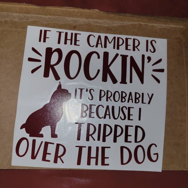 If the Camper is Rockin Decal, Funny Camper Decal, Fifth Wheel Decal ...
