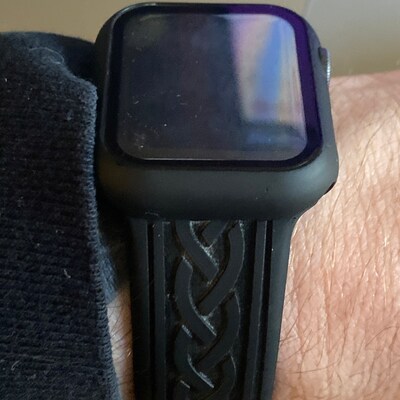 Celtic Themed Engraved Silicone Watch Band - Etsy