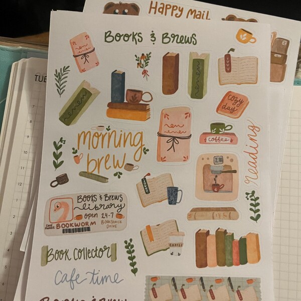 Whimsy Cottage Sticker Sheet for Journals and Planners Deco Sticker ...