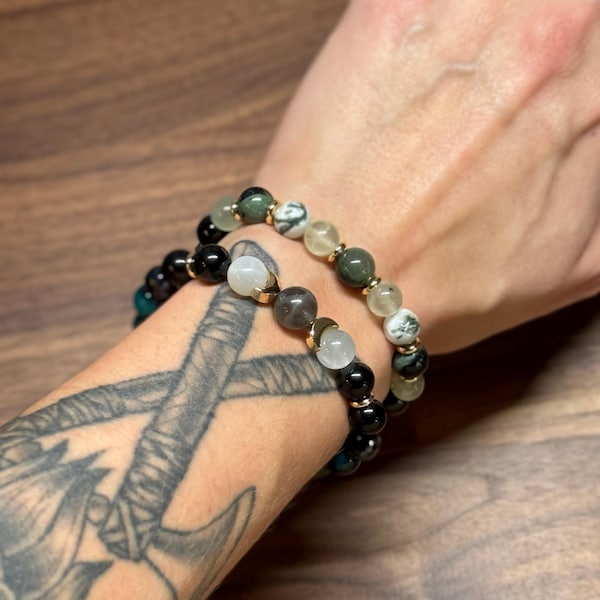 Ultimate Women’s Crystal Protection Bracelet – Labradorite, Tourmaline ...