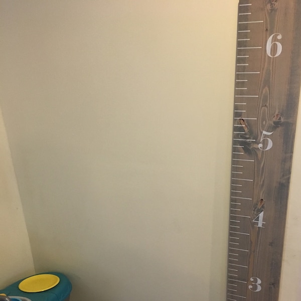 Height Chart Ruler - Wooden Height Chart - Growth Chart Ruler - Kids ...