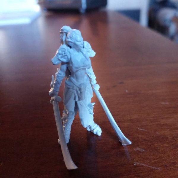 Orc Fighter | Barbarian Female Miniature for Dungeons and Dragons - Etsy