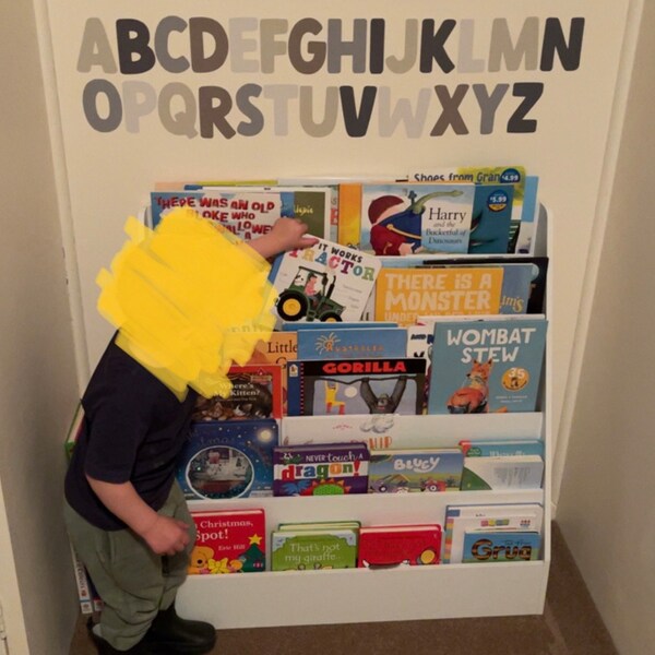Alphabet Wall Decals - BLUE COLOURS Removable - Educational Wall ...