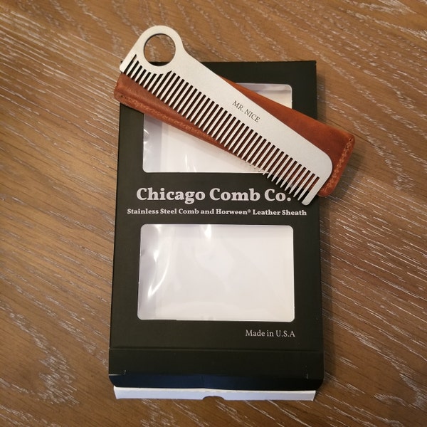 Model 1 Comb + Horween Leather Sheath (choose From 4 Colors), Made in ...