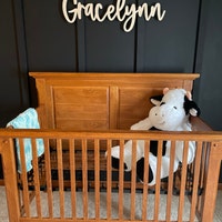 Custom Wood Name Sign for Nursery Girl, Boy, Over Crib Sign, Baby Name ...