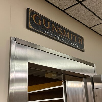 Gunsmith Wood Sign Hand Crafted Antique Decor - Etsy