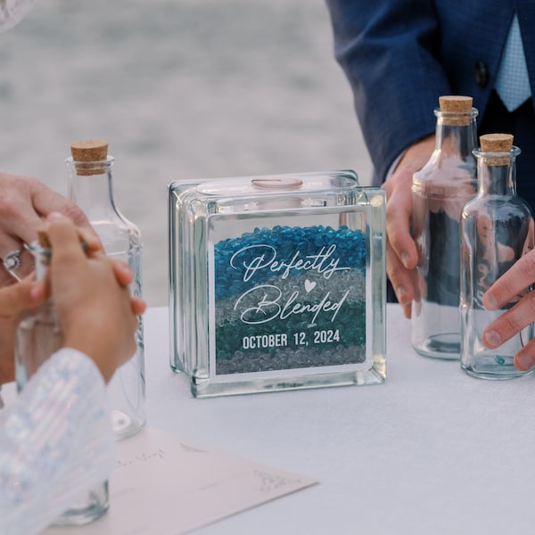 Sand Ceremony Set for Wedding, Unity Candle Alternative, Personalized ...