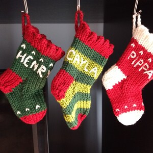 Mini Stocking Knitting Pattern - Etsy