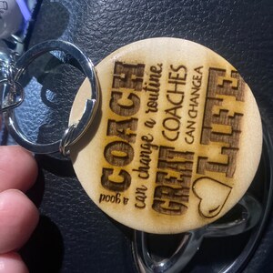 Cheer Coach Gift, Cheerleading, Cheer Coach, Personalized Keychain ...