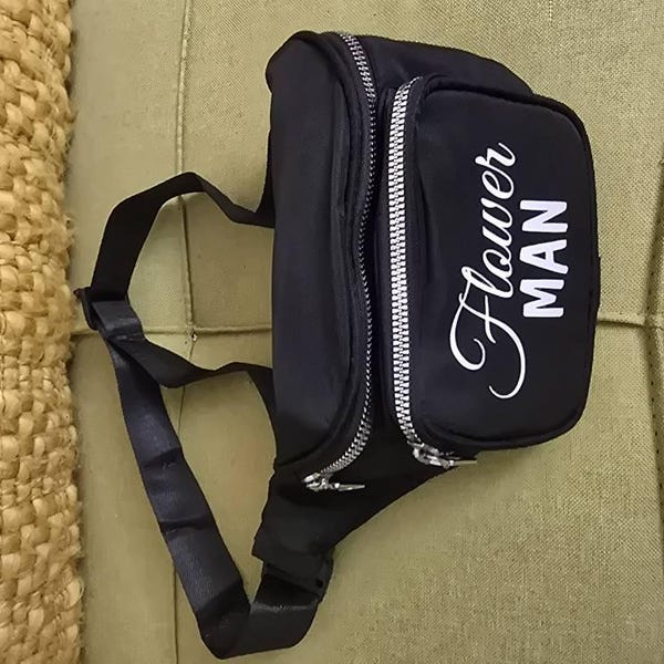 Flower Man Fanny Pack, Flower Dude Custom Fanny Packs, Flower Guy Waist ...