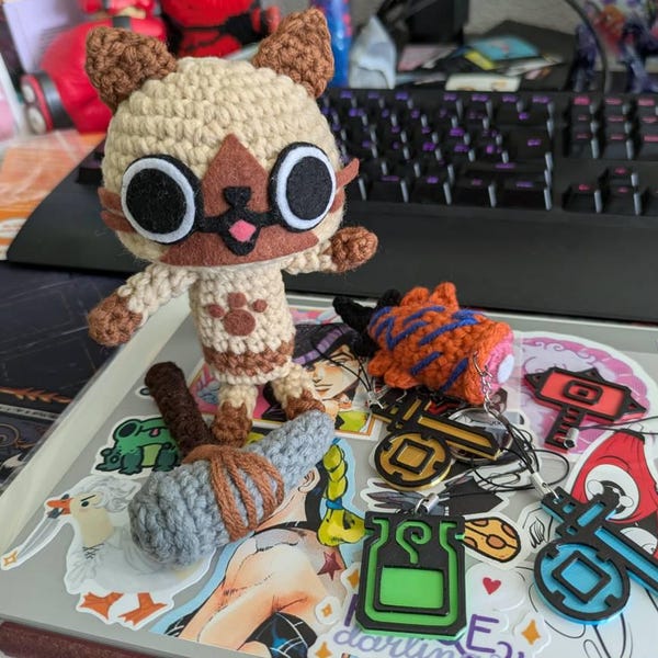 Pattern Luffy and Chopper HAT (one Piece) Crochet Keychain - Etsy