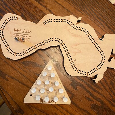 Personalized Triangle Peg Jump Game / Golf Tee / Solitaire/ Gift ...
