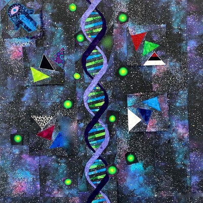 Helix Quilt Pattern or KIT by Flying Parrot Quilts DNA paper Pieced - Etsy