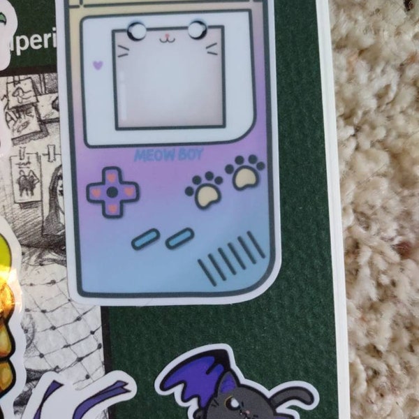 90’s Nostalgia Cat Sticker - Gaming Stickers - Vinyl Sticker Decal for ...