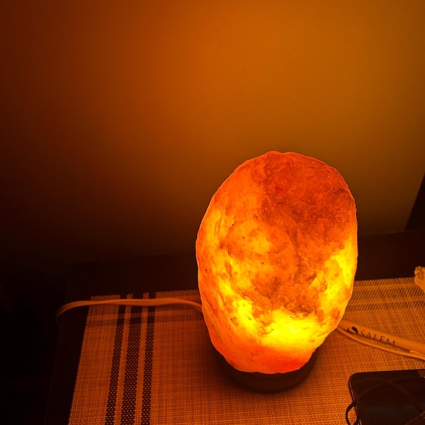 Himalayan Salt Lamp – Natural Crystal Rock Lamp With Dimmer, 3 ...