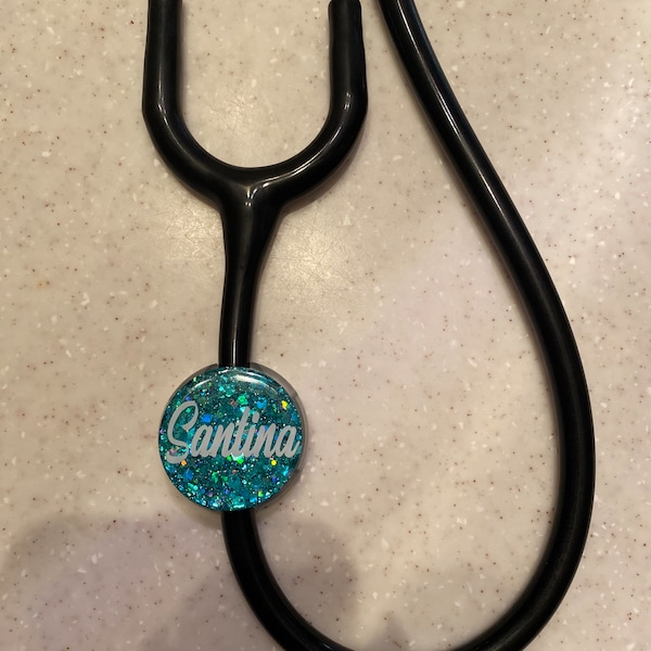 Round Stethoscope ID Tag - Etsy