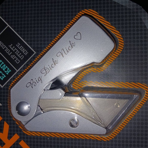 Personalized Gerber EAB Utility Pocket Knife Box Cutter - Custom Made ...