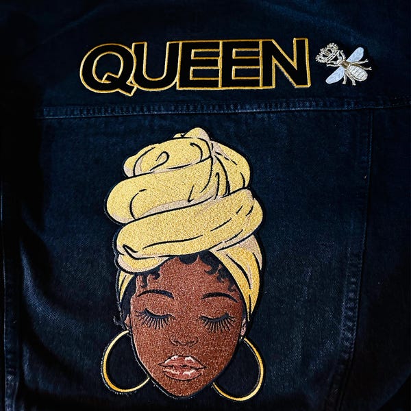 Prideful Patchez, Just A Black Woman, Iron on Patch, Powerful Patch ...