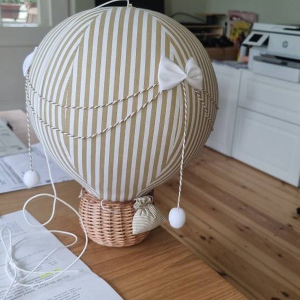Standing Hot Air Balloon Balloon Centerpiece Travel Theme Nursery ...