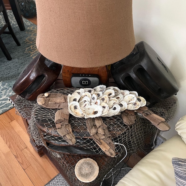 Oyster Shell Vase - Ceramic Vase - Oyster Shell Decor - Seashell ...