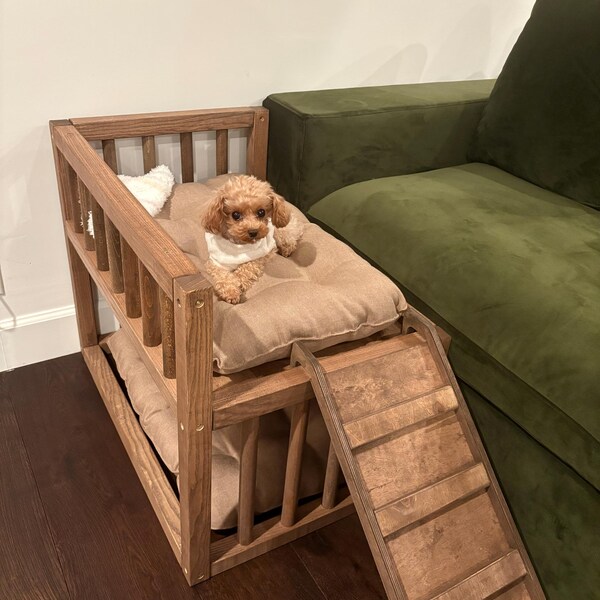 Gifts for Pets -elevated Dog Bed Furniture, Raised Dog Bed, Dog Ramp ...
