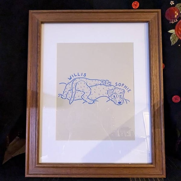 Custom Dog Portrait, Badly Drawn Dog, Pet Portrait, Pet Commission ...