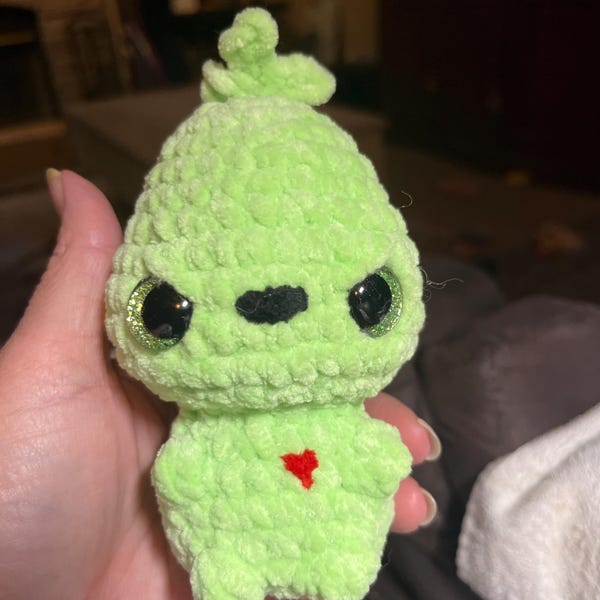 CROCHET PATTERN - Meanie Greenie | No Sew | Amigurumi | Crochet Plushie ...