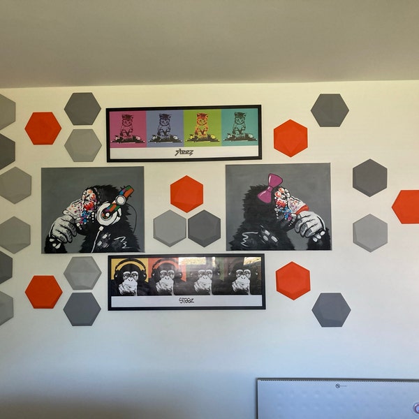 WALL MOUNTED UPHOLSTERED Headboard 30x30cm Square Padded Panel, Leather ...