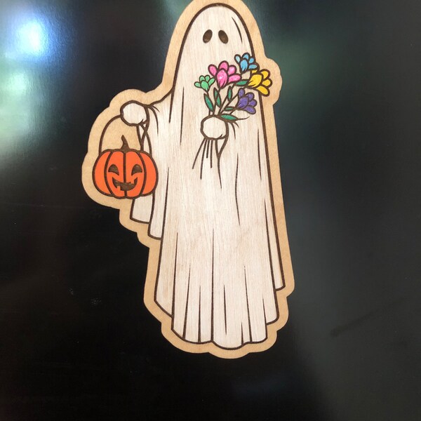 You Choose Hand Painted Magnet Inlay Ghost Magnets. - Etsy