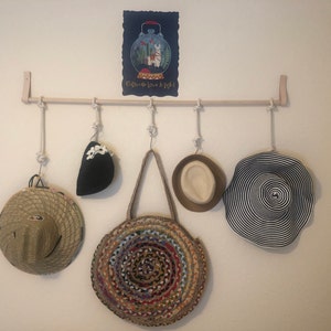 Boho Chic Hat Hanger, Minimal Hat Hanger, Boho Wall Decor - Etsy