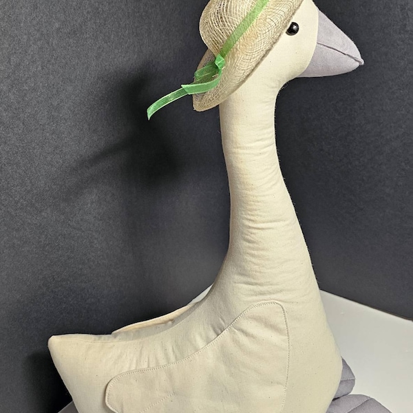 Goose Sewing Pattern + Video Tutorial, for Beginners, Goose Soft Toy ...