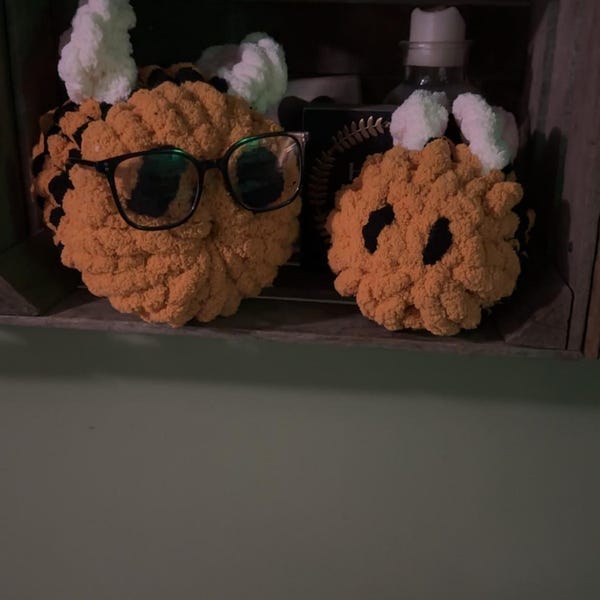 Hand Knit Bee Video Tutorial (LARGE), BEGINNER, Learn How to Finger ...