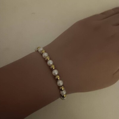 Beaded Bracelets Stacking Bracelets Preppy Handmade Jewelry Stretch ...