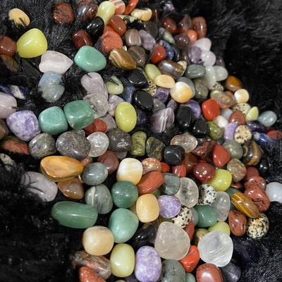 Premium One Pound Crystal Crystals Medium Tumbled Stones Beautiful Mix ...