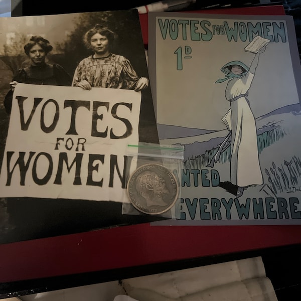 Suffragette Penny . Defaced Edward VII Coin . Votes for Women . Buy Two ...